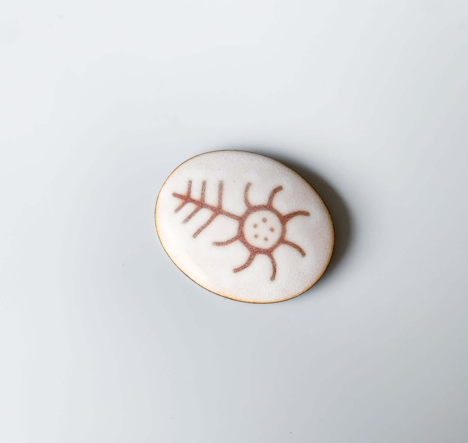 Solar Cell Enamel Brooch by Lasse Talosela – Molna Vintage